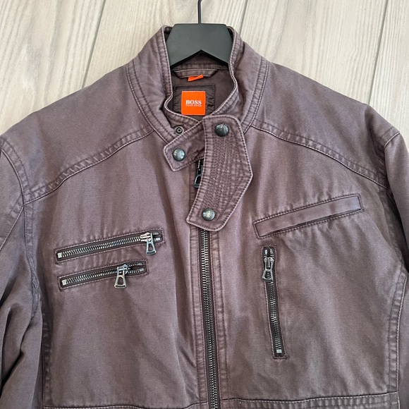 Hugo Boss | Jackets & Coats | Hugo Boss Orange Mens Motorcycle Style ...